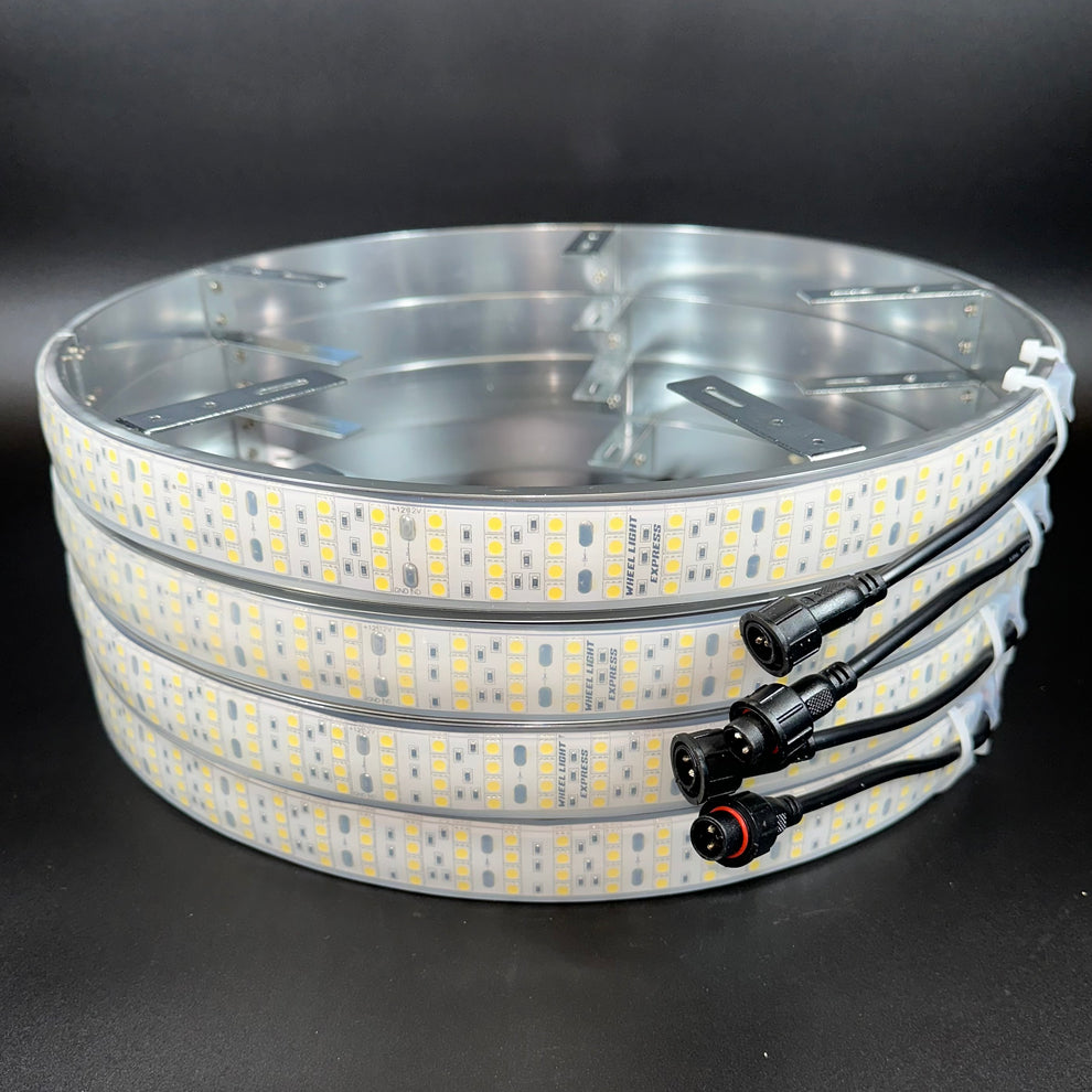 Quad Row White Wheel Lights – Wheel Light Express